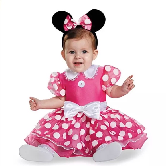 Costumes | Disney Minnie Mouse Pink Costume Dress Size 612m | Poshmark